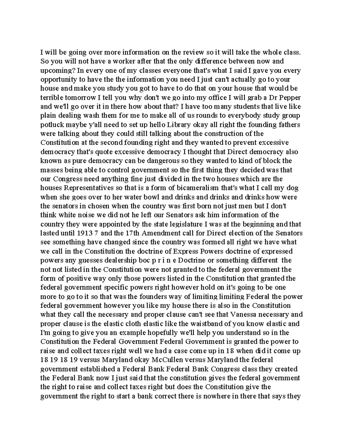 Understanding the Necessary and Proper Clause in Federalism (CIV 101 ...