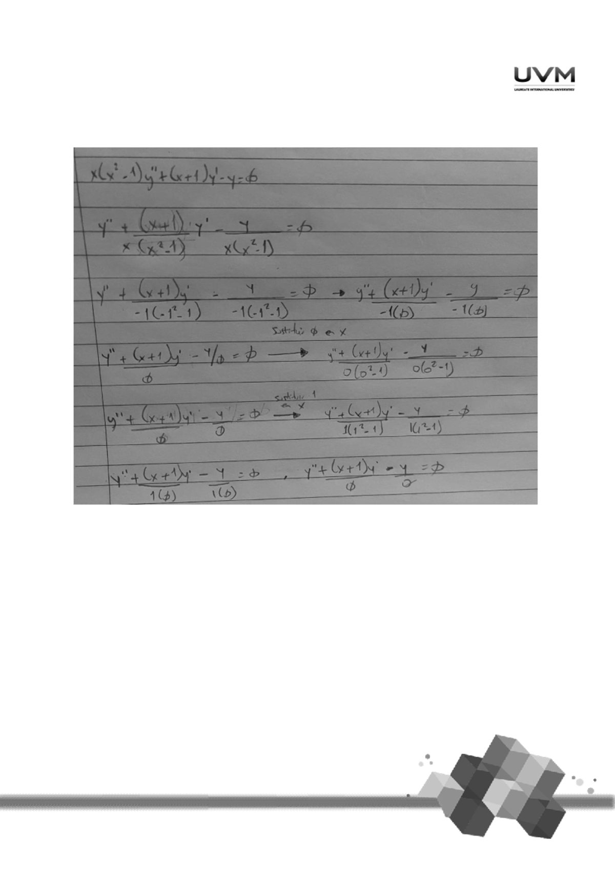 Actividad 7 Ejercicios, ecuaciones diferenciales y series - Studocu