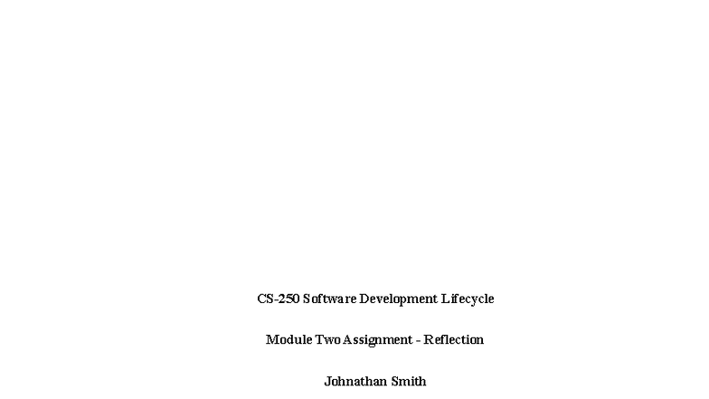 CS-250 Module Two Assignment Reflection on Daily Scrum Practices - Studocu