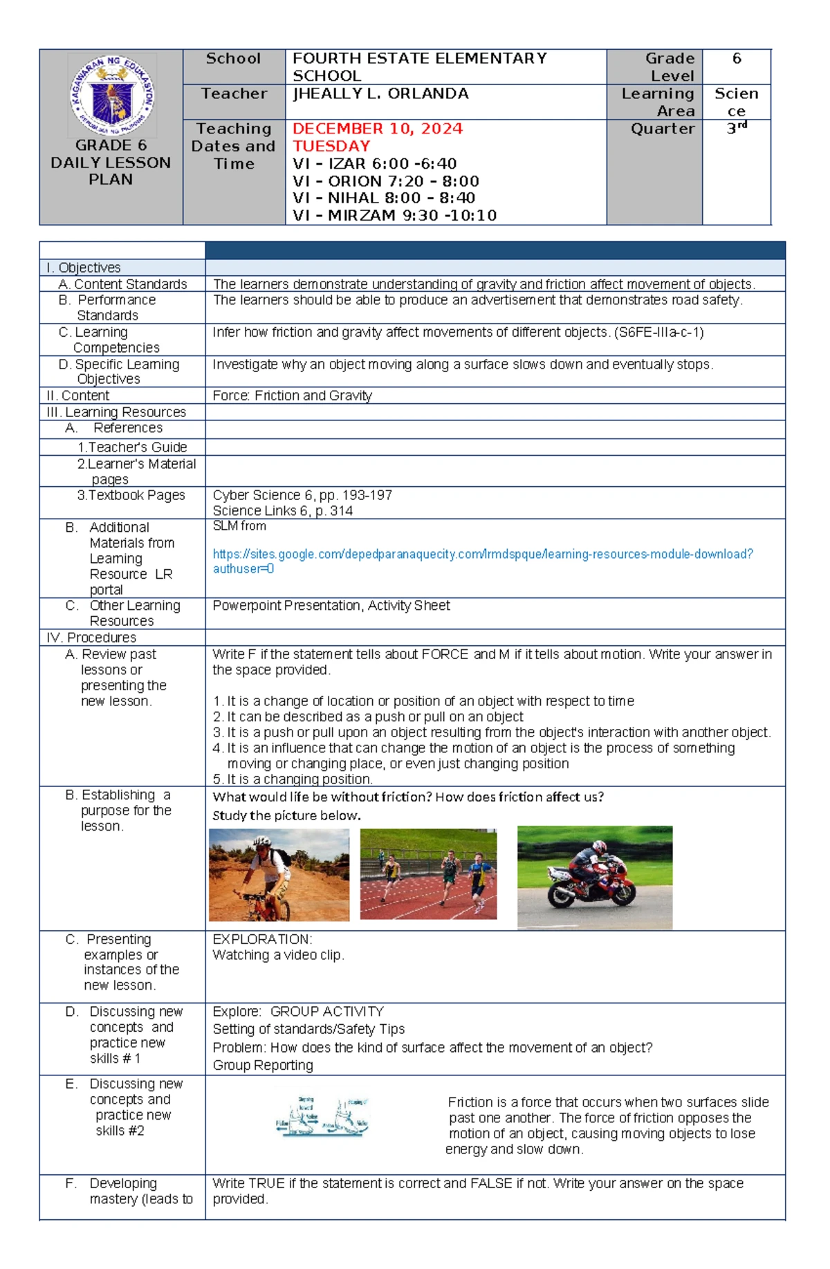 Q1 SCI 6 Summative Assessment Test - Mixtures and Their Properties ...