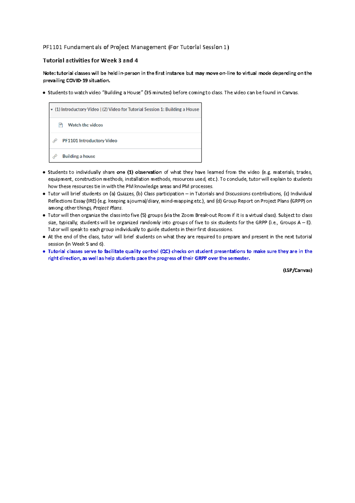9. Tutorial Activities for Session 1 (Week 3 and 4) - PF1101 ...
