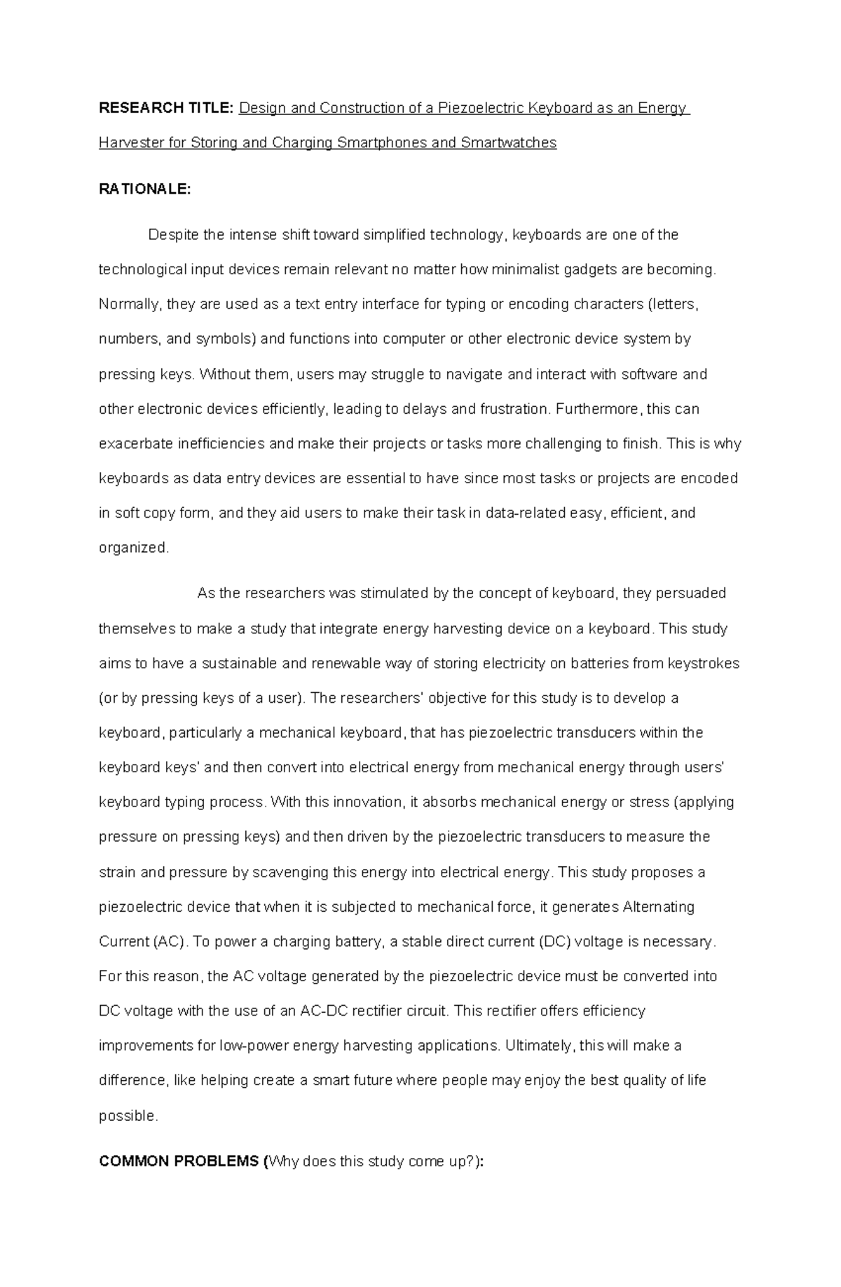 Group 6 - Rationale - Study Hard - RESEARCH TITLE: Design and ...