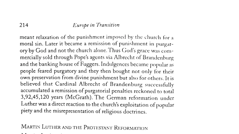 214 Europe in Transition: The Impact of Martin Luther and the ...