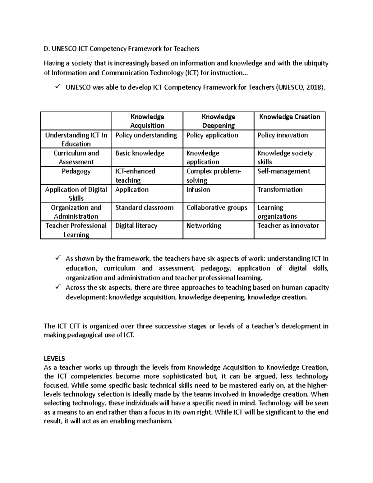 ICT Competency Framework for Teachers: A Guide to Effective Pedagogy ...