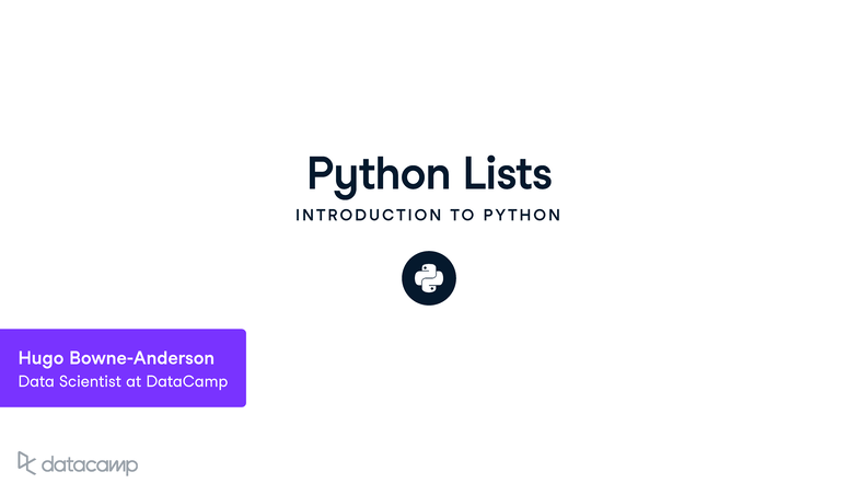 Python Lists: Chapter 2 - Introduction to Data Types and Manipulation ...