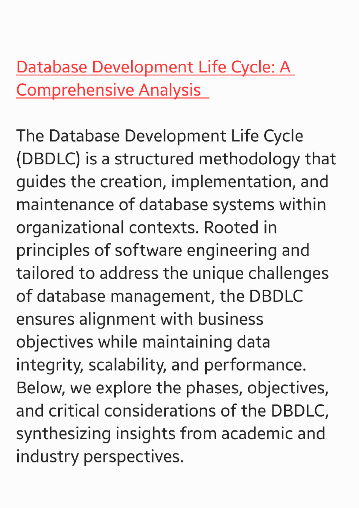 Database Development Lifecycle 250306 130141 - Database Development Life Cycle: A Comprehensive ...