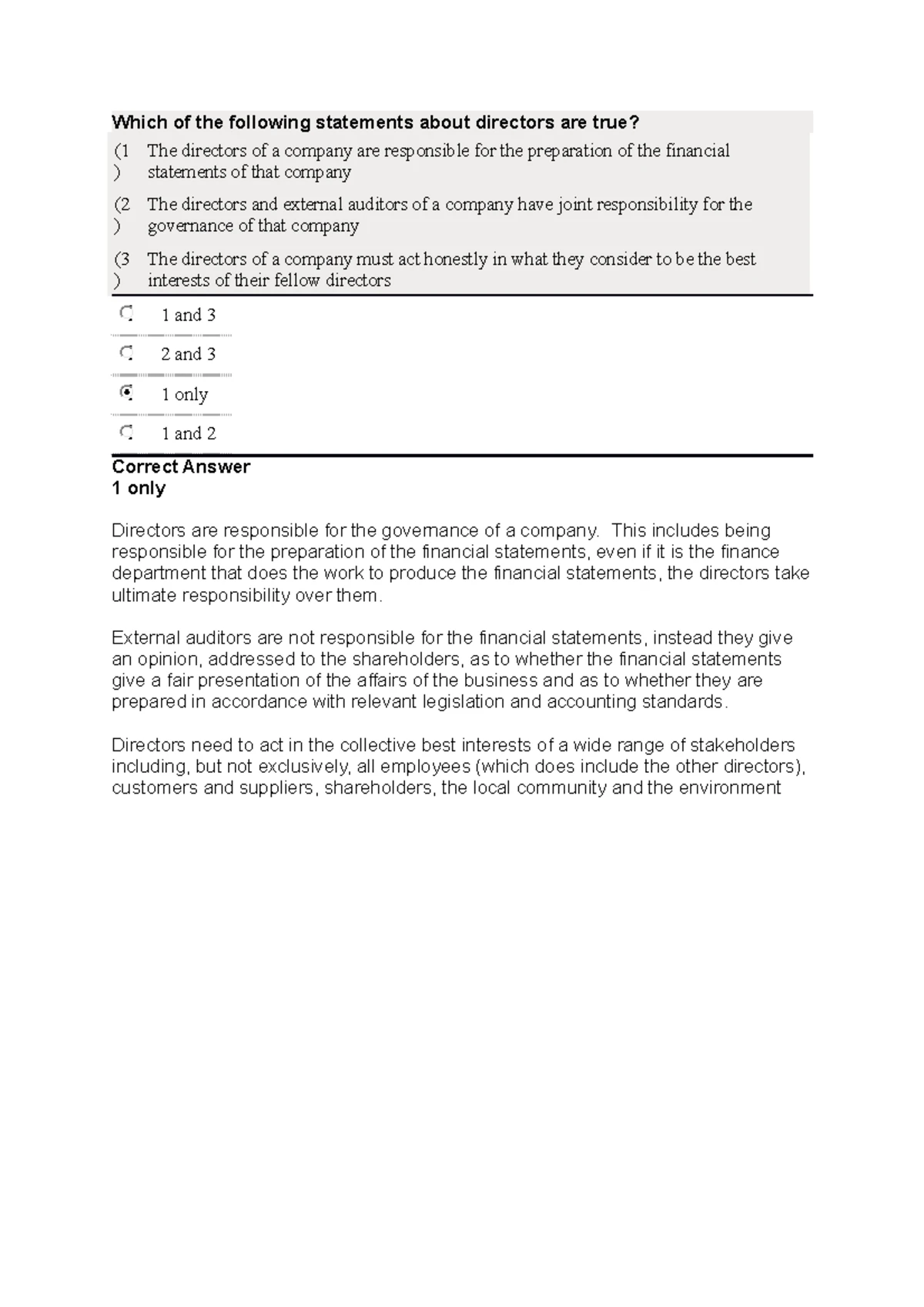 F3 - Mock A - Financial Accounting Questions - ACCA Exam Preparation ...