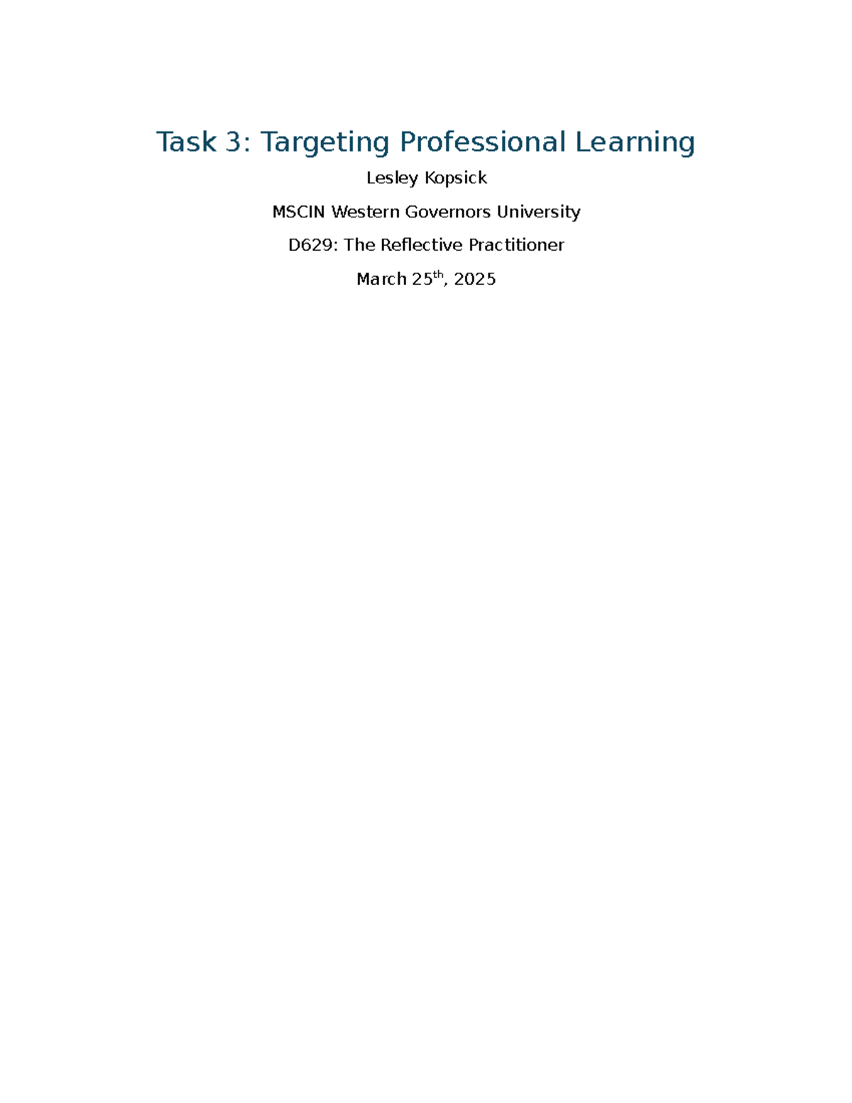 D629: Task 3 - Enhancing Reading Comprehension Strategies - Studocu
