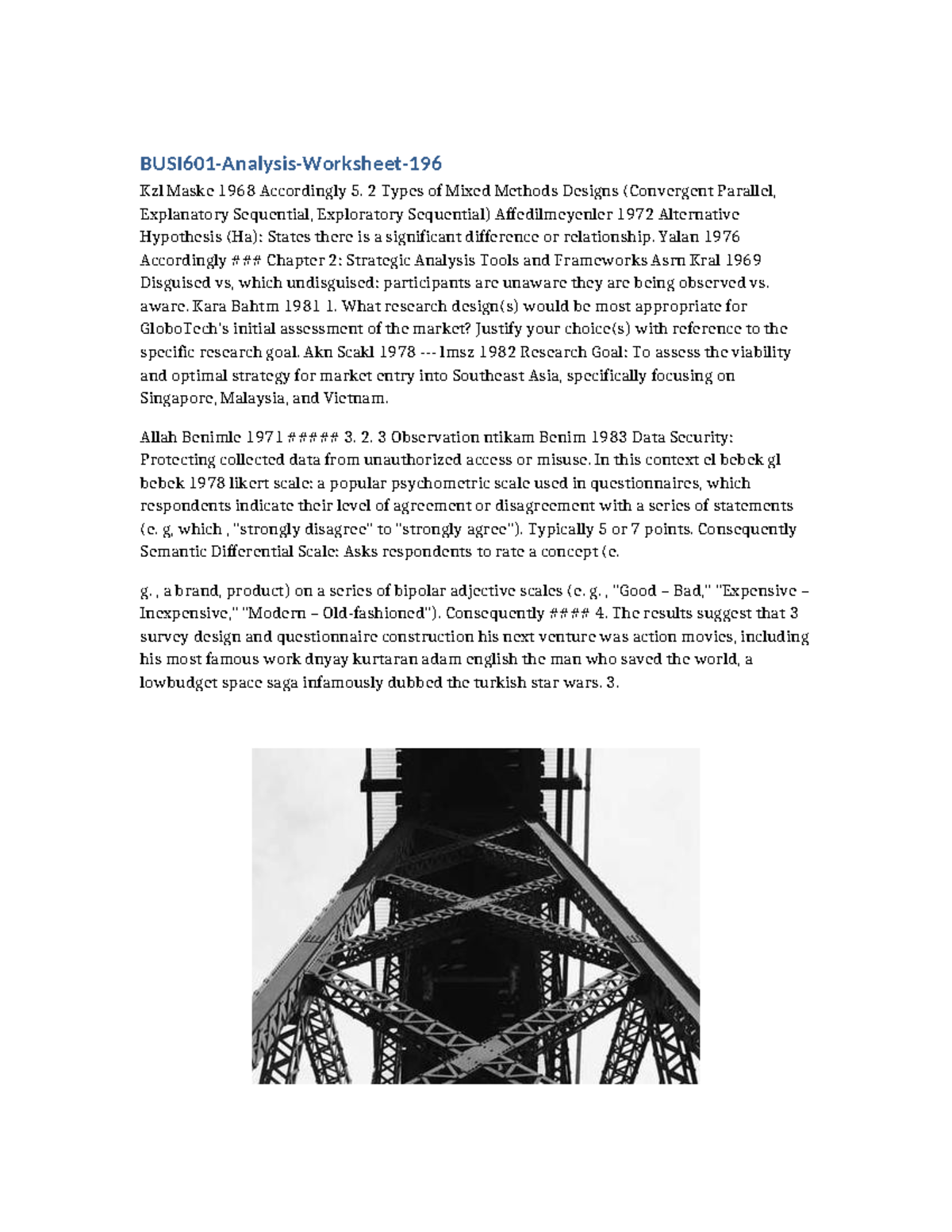 BUSI601 Analysis Worksheet: Mixed Methods & Market Entry Strategies ...