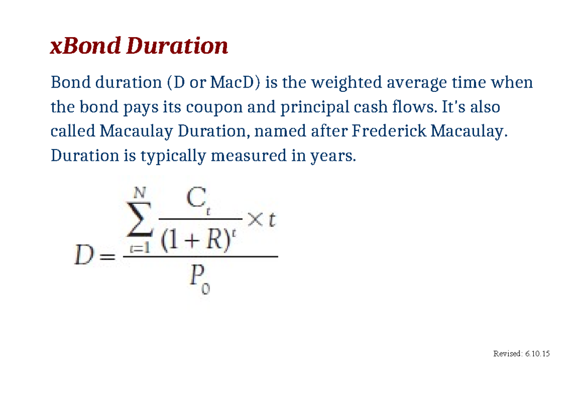 "6z Bonds: Duration, Convexity, and Price Sensitivity Analysis" - Studocu