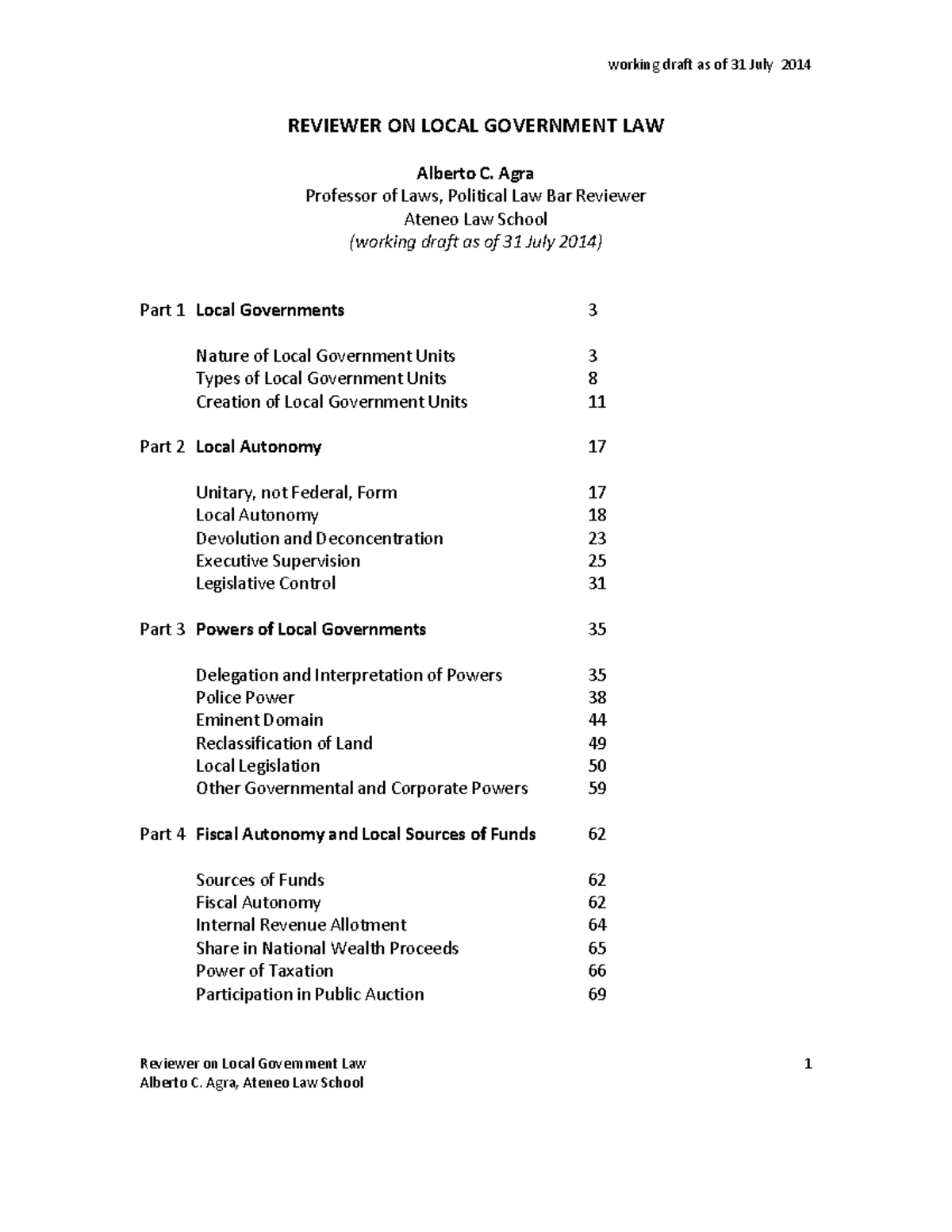 Local Government Law Reviewer: Key Concepts and Principles - Studocu