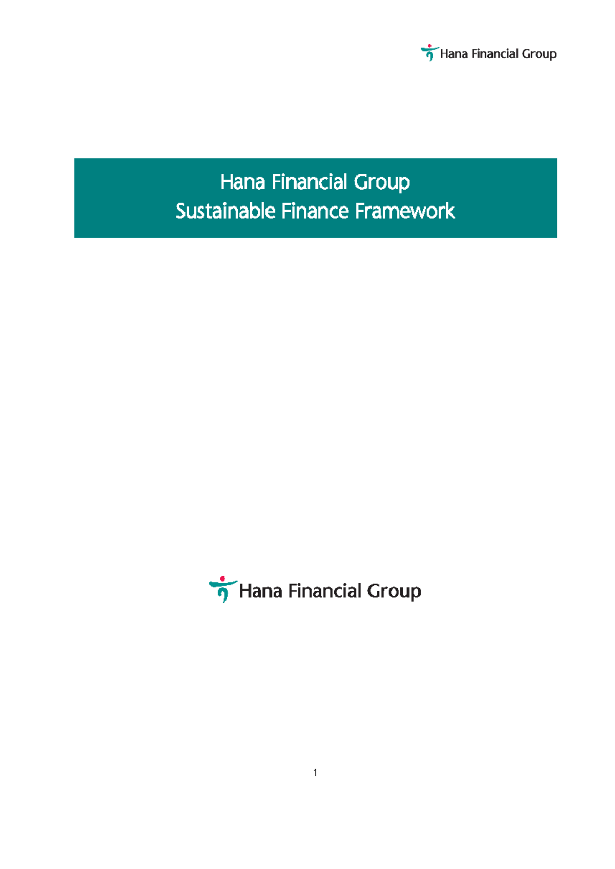 Sustainable Finance Framework English - Hana Financial Group ...