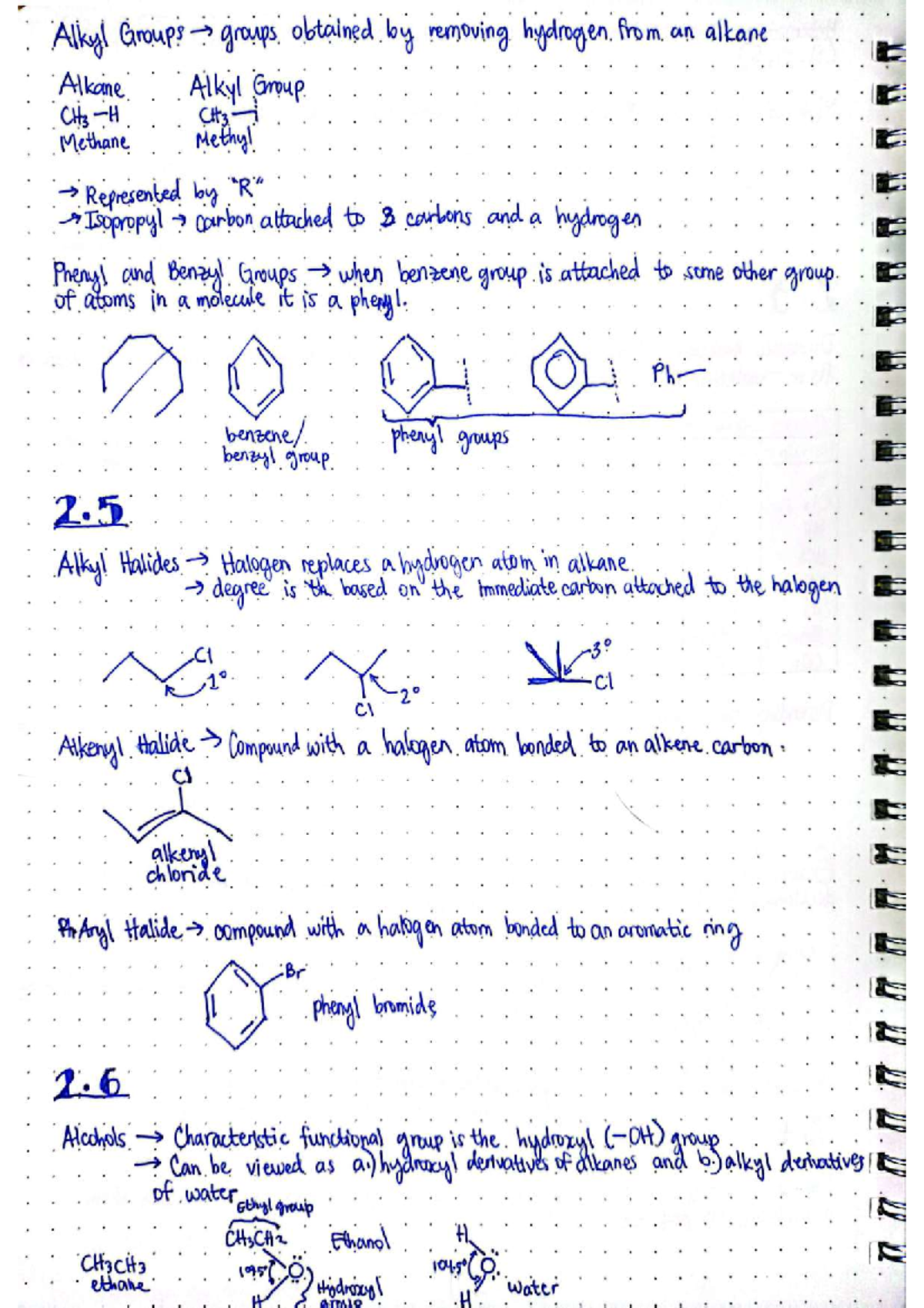 Organic Chemistry Notes - Alkyl Groups & Halides (Note 5) - Studocu