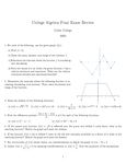 MATH 1314 - College Algebra - Studocu