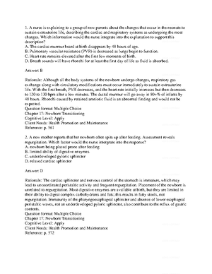 Hinkle Ch.67 Emergency Nursing - Ch. 67: Emergency Nursing II 1. A ...