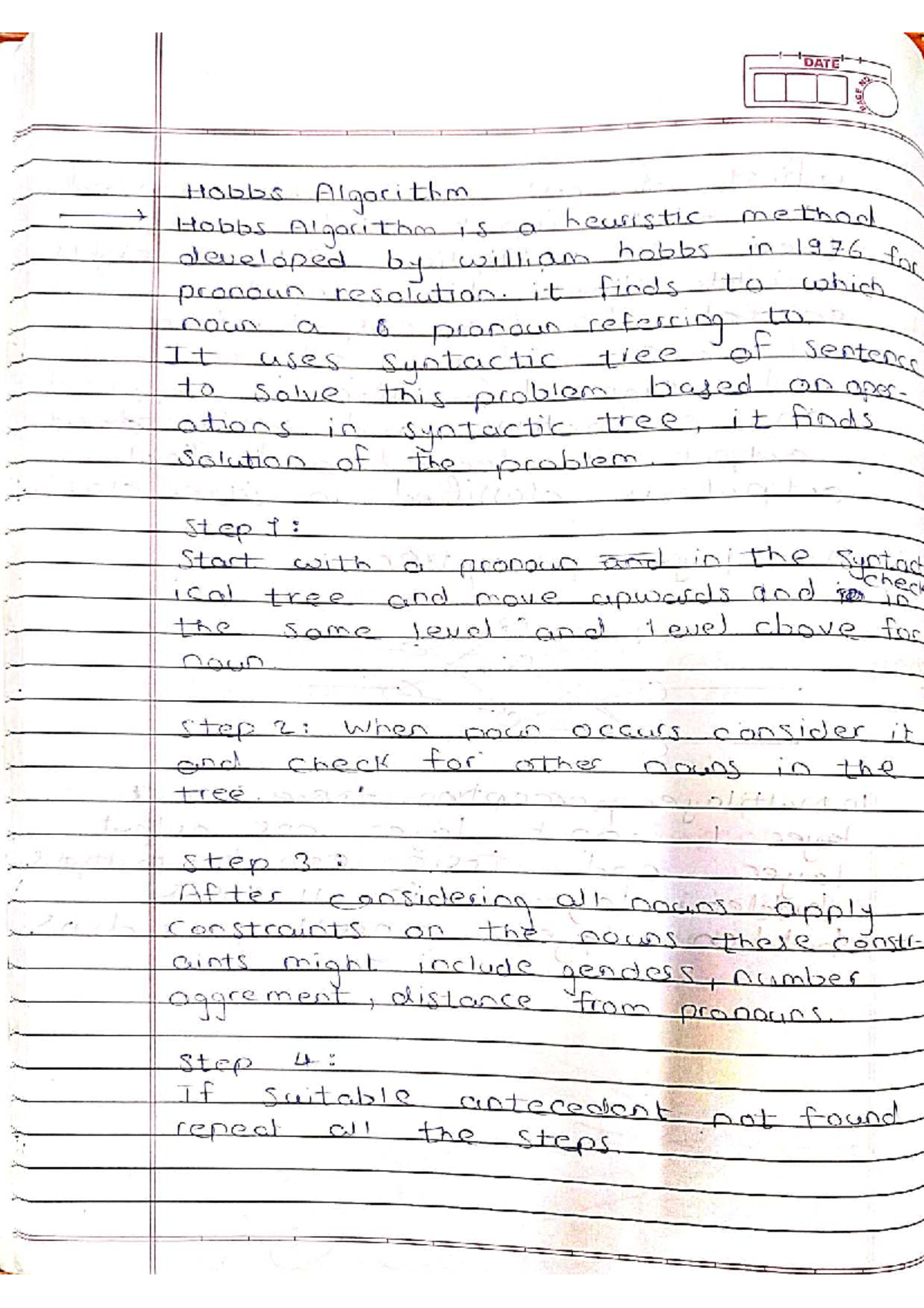 NLP11 - Analysis of Rabble's Algorithm and Its Applications - Studocu