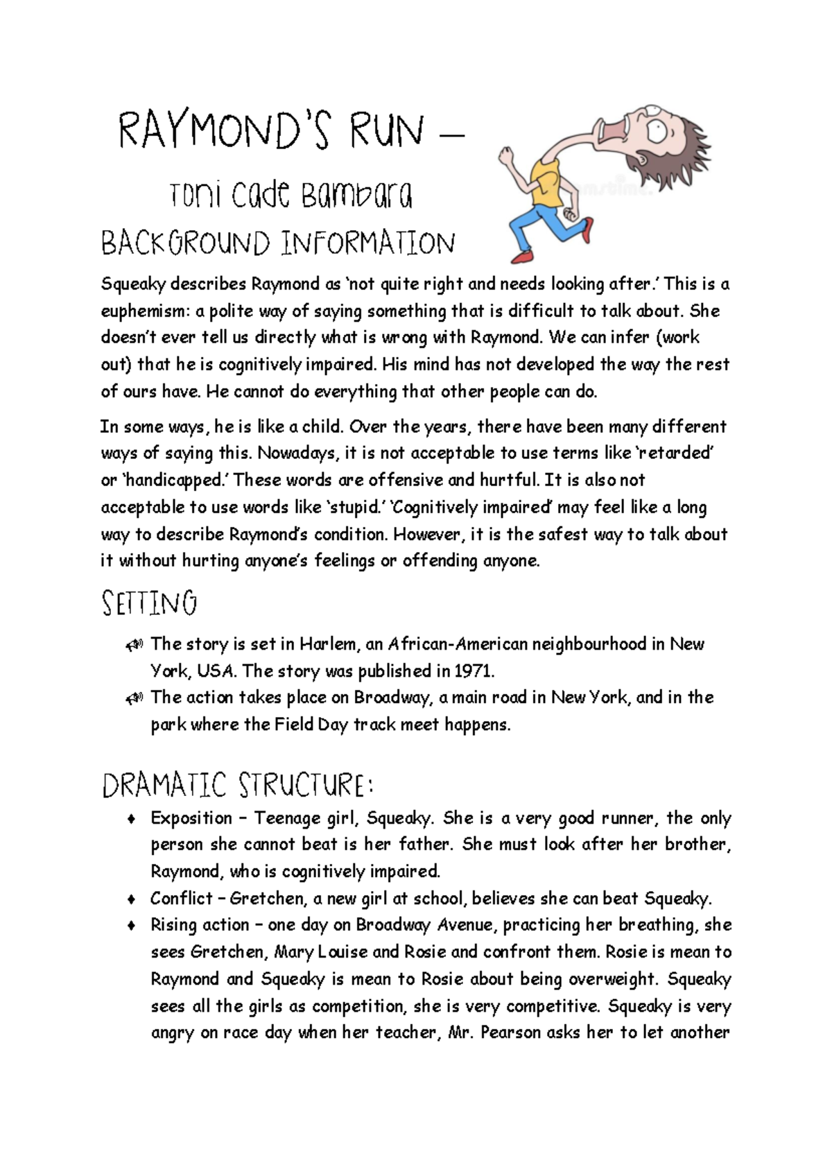 ENG 101: Analysis of "Raymond's Run" - Themes & Character Insights ...