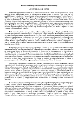 Rizal - ... - Chapter 3 Summary # The two friars, Father Sibyla and ...