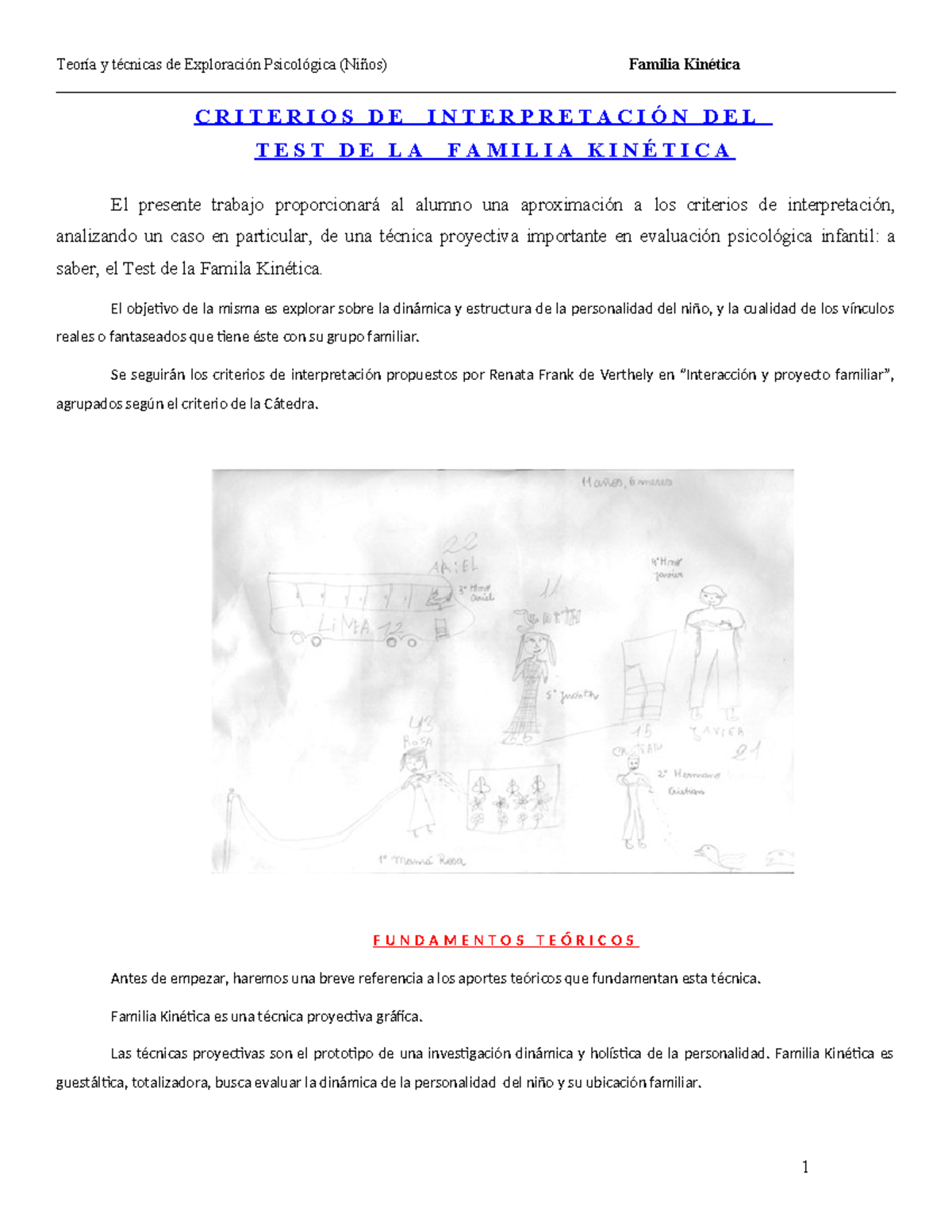 Criterios de Interpretación del Test de la Familia Kinetica: Análisis y ...