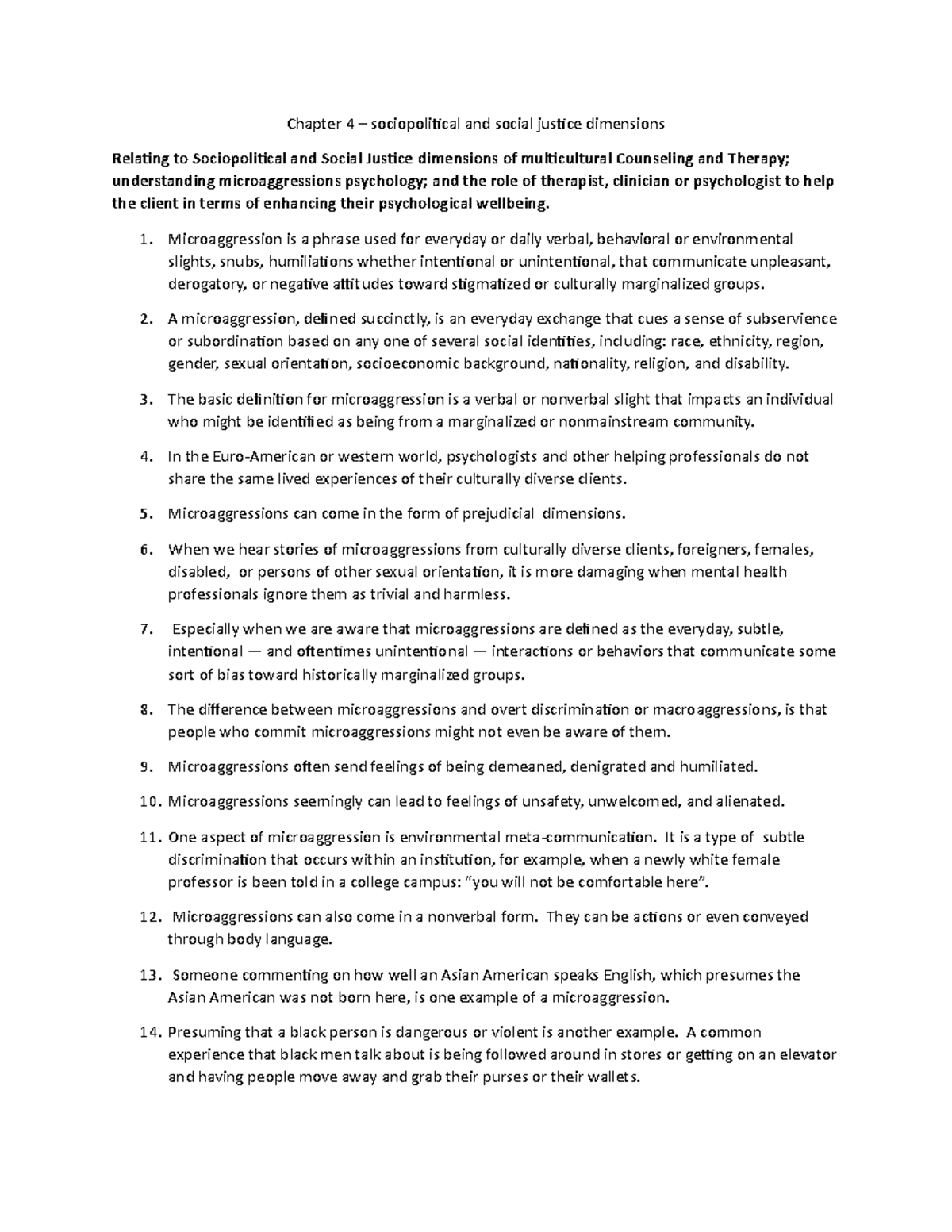 Chapter 4 - sociopolitical and social justice dimensions - Chapter 4 ...