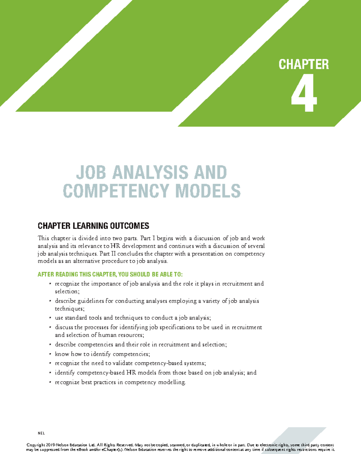 348-144-209 - Chapter 4: Job Analysis & Competency Models Notes - Studocu