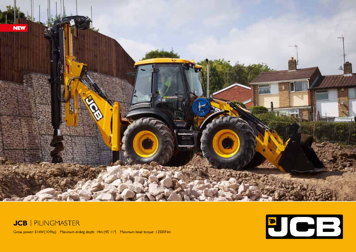 JCB PILINGMASTER: Innovative Allrounder for Piling Solutions - Studocu