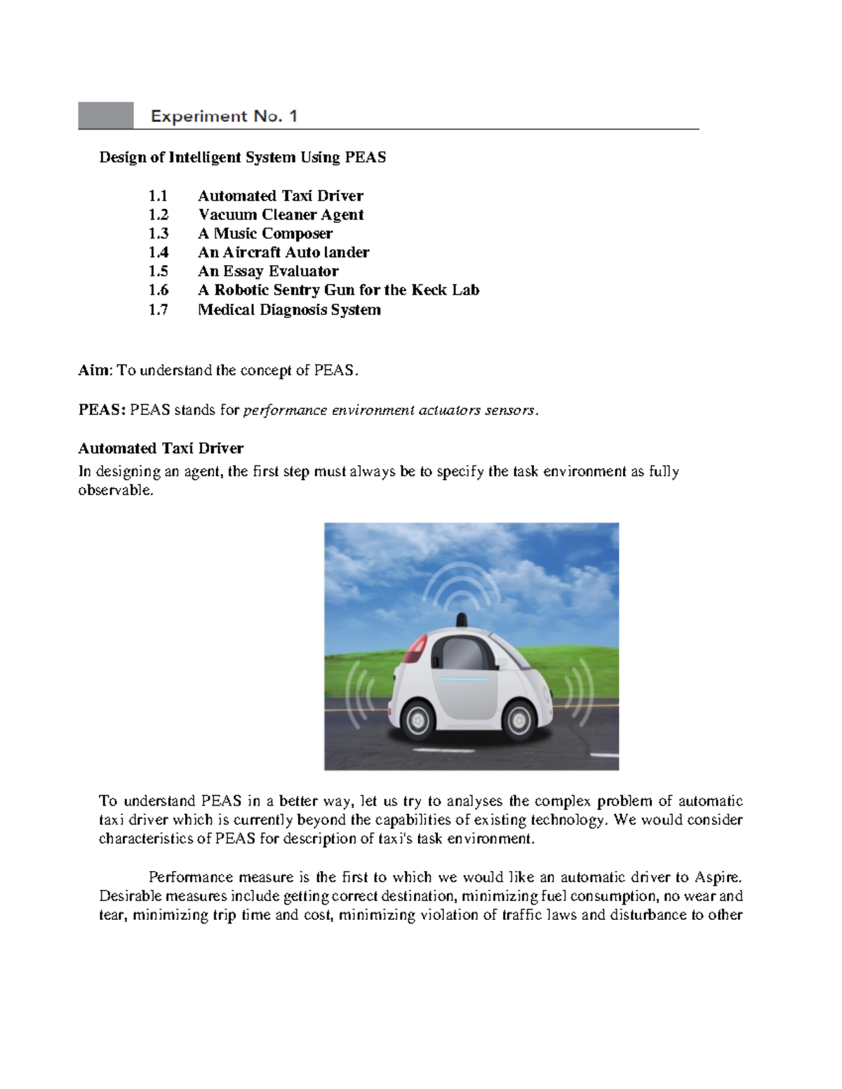 AI Assignment: Design of Intelligent Systems Using PEAS for Mumbai ...