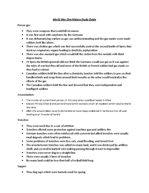 Canadian History - Grade: 10 - High School - Canada - Studocu