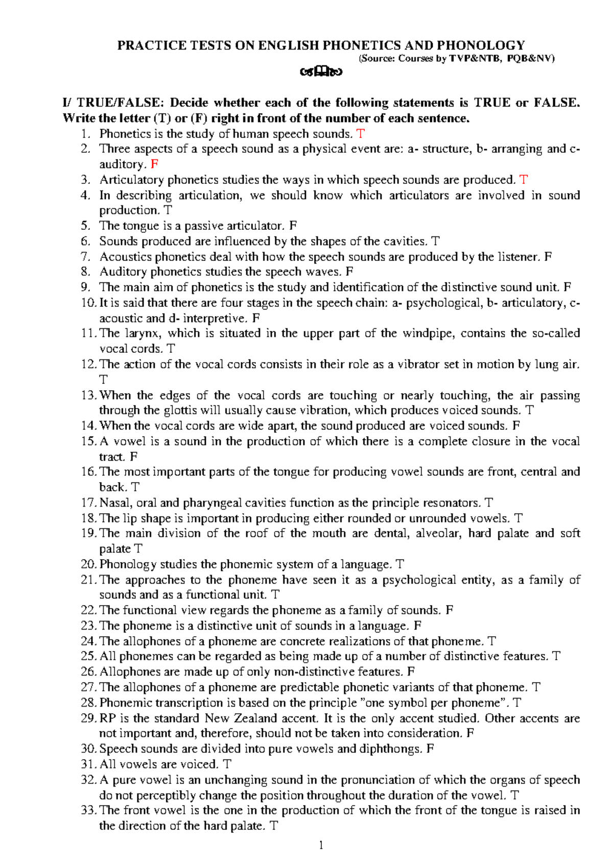 532036429 Practice Tests: English Phonetics & Phonology Fundamentals ...