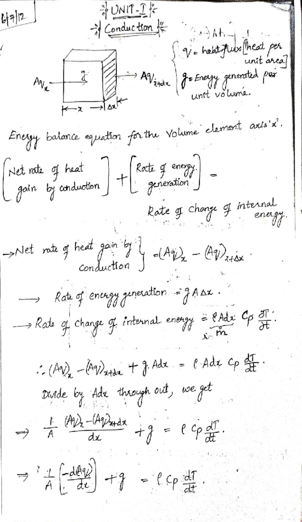 Unit-1 HMT: Heat Transfer Concepts and Calculations Notes - Studocu