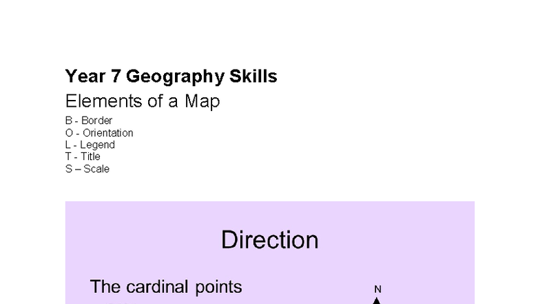 Year 8 Geography Skills: Map Elements & Climate Graphs - Studocu