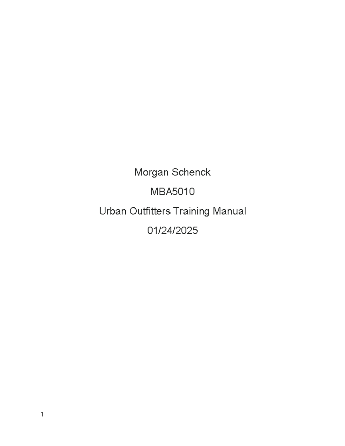 Urban Outfitters MBA Training Manual: Financial Insights & Strategies ...