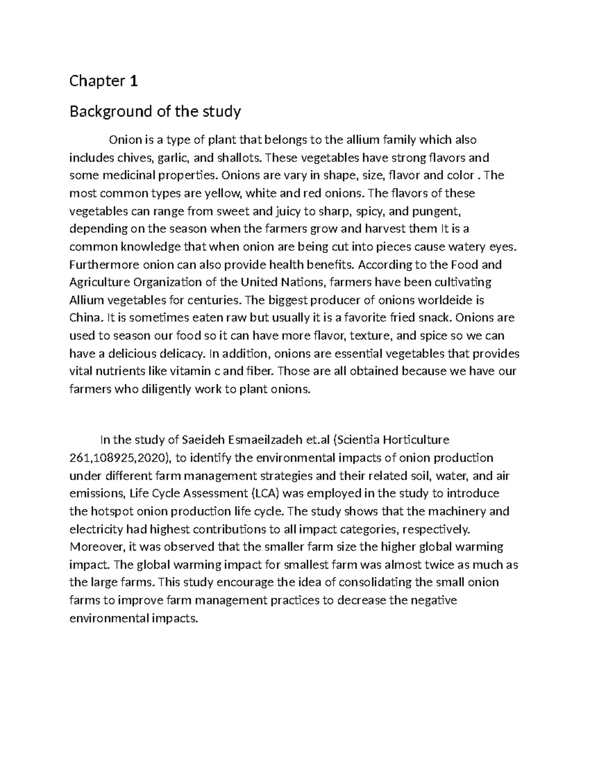 Chapter 1 - Lecture Notes on Onion Production and Environmental Impact ...