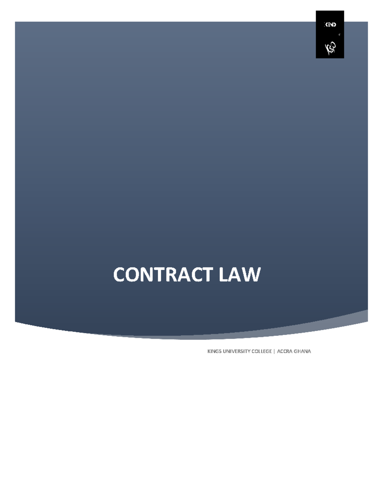 Contract Law Summarized Notes - KUC Study Guide for Law Students - Studocu