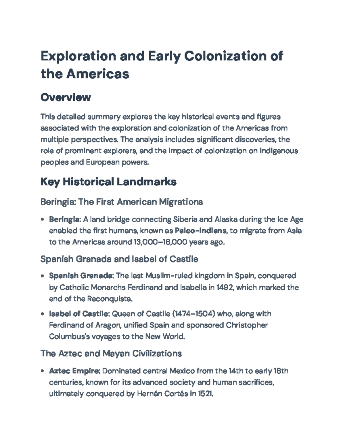 Exploration and Colonization of the Americas: Key Historical Insights ...