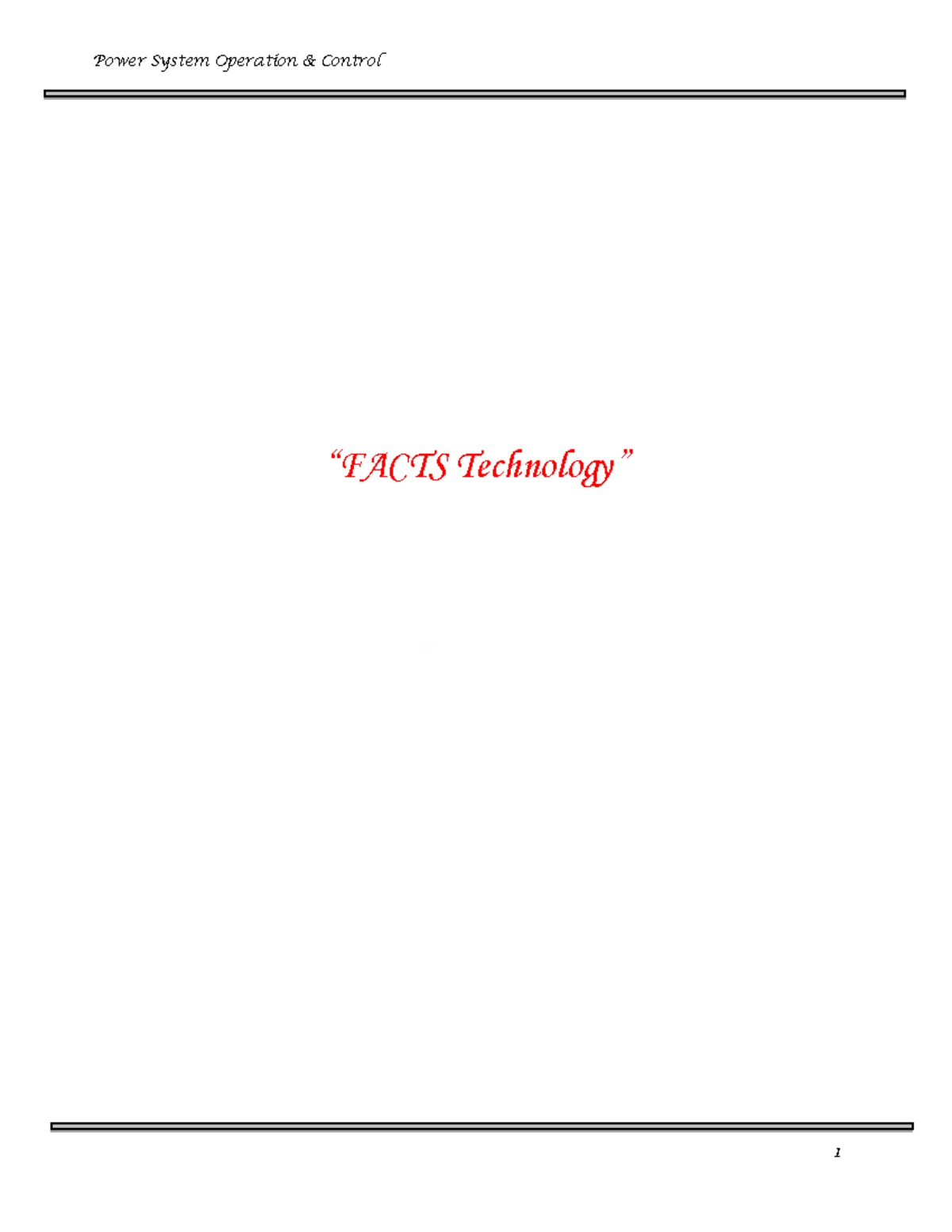 Power System Operation Control Lecture Notes Unit 3 (403141) - Studocu