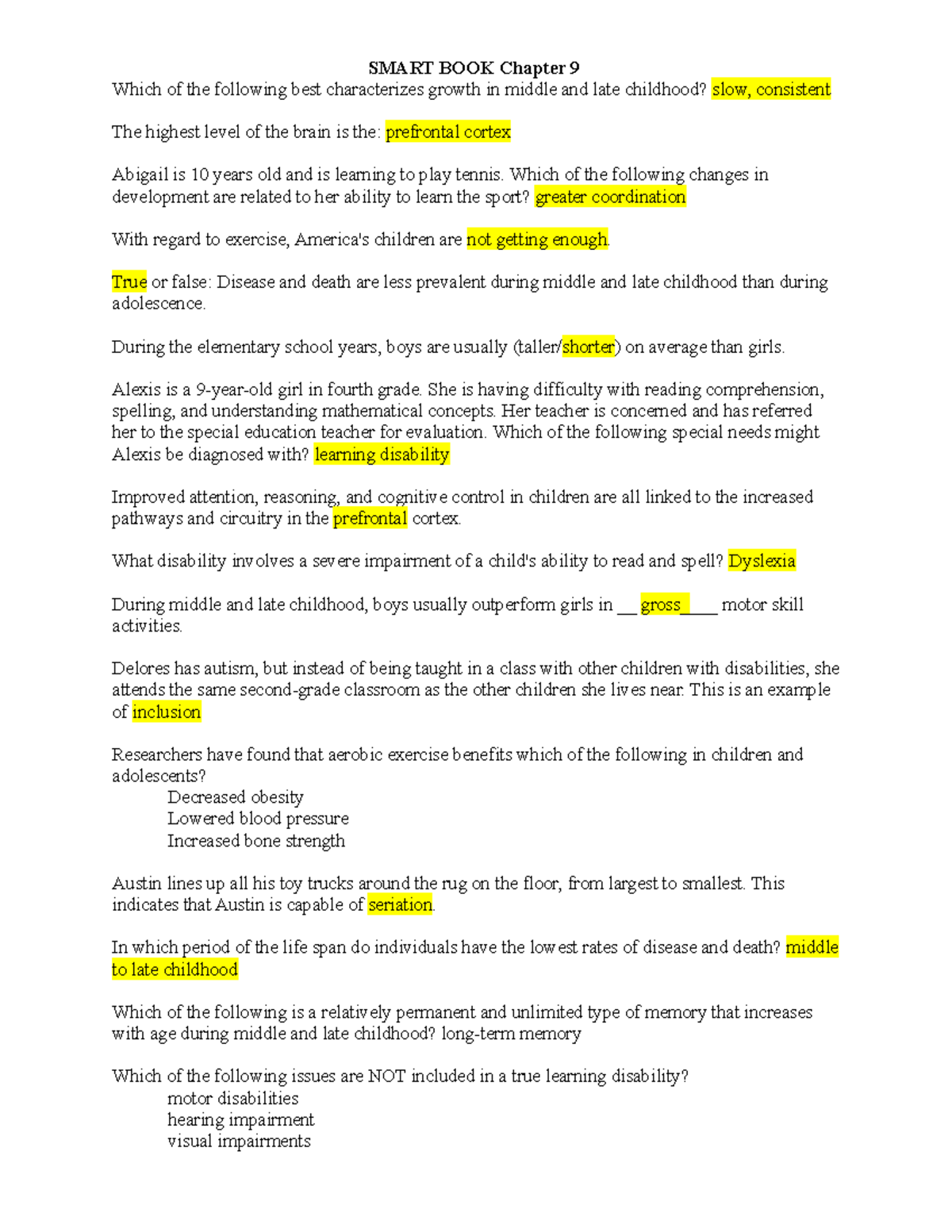 Smart Book 9 - Chapter 9 Study Guide for Extra Credit - Studocu