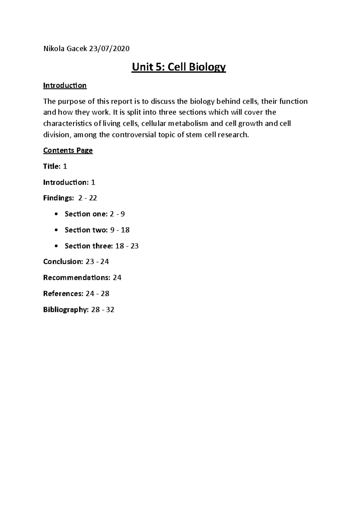 Illustrated Report Example