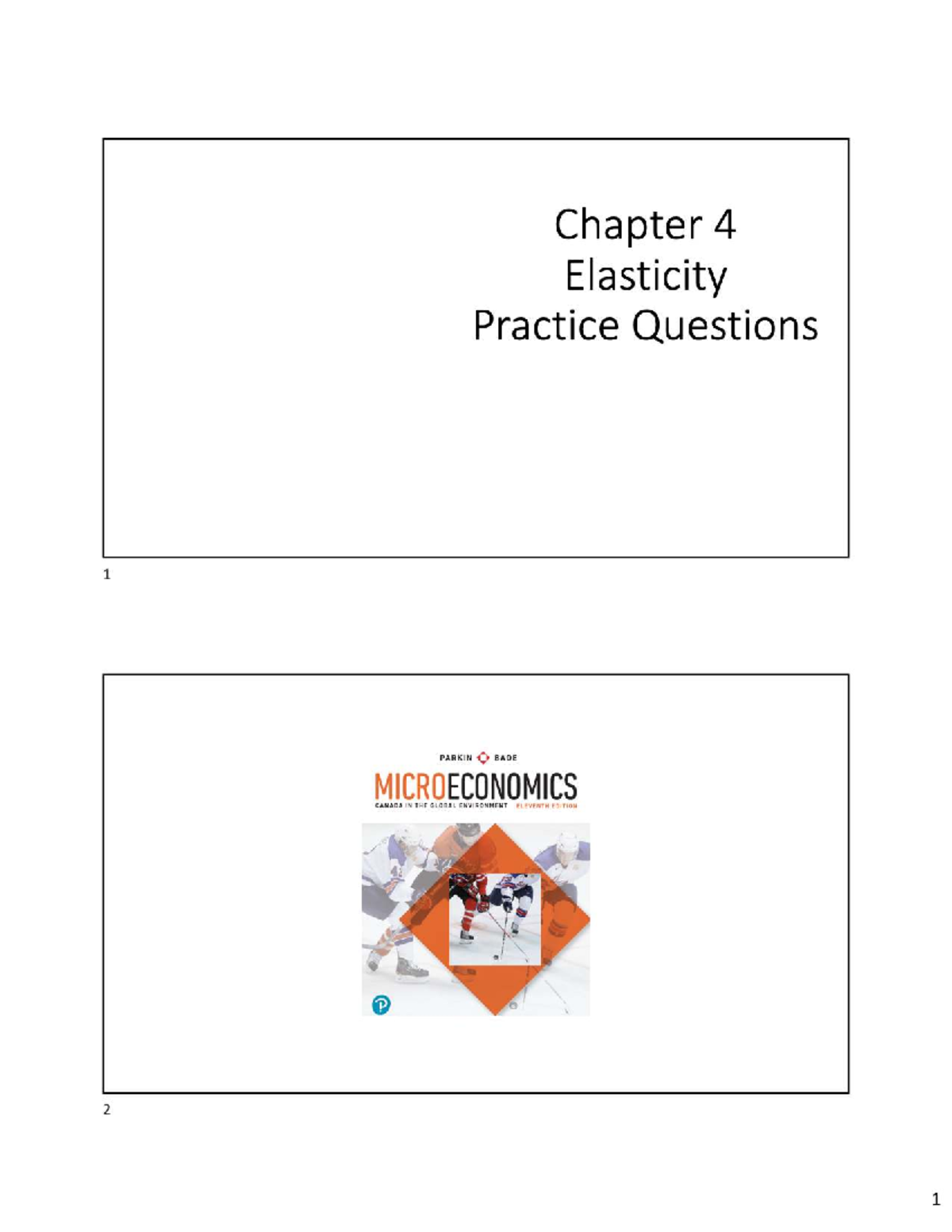 Chapter 4 Elasticity Practice Questions & Answers - PARKIN BADE ...