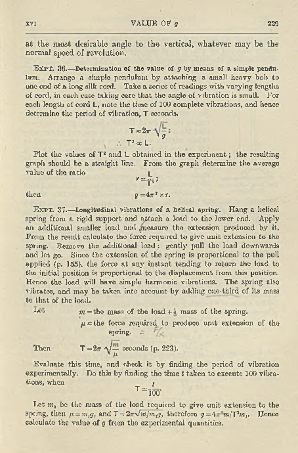 Experimental Determination of g Using Pendulum & Spring - PHY 127 - Studocu