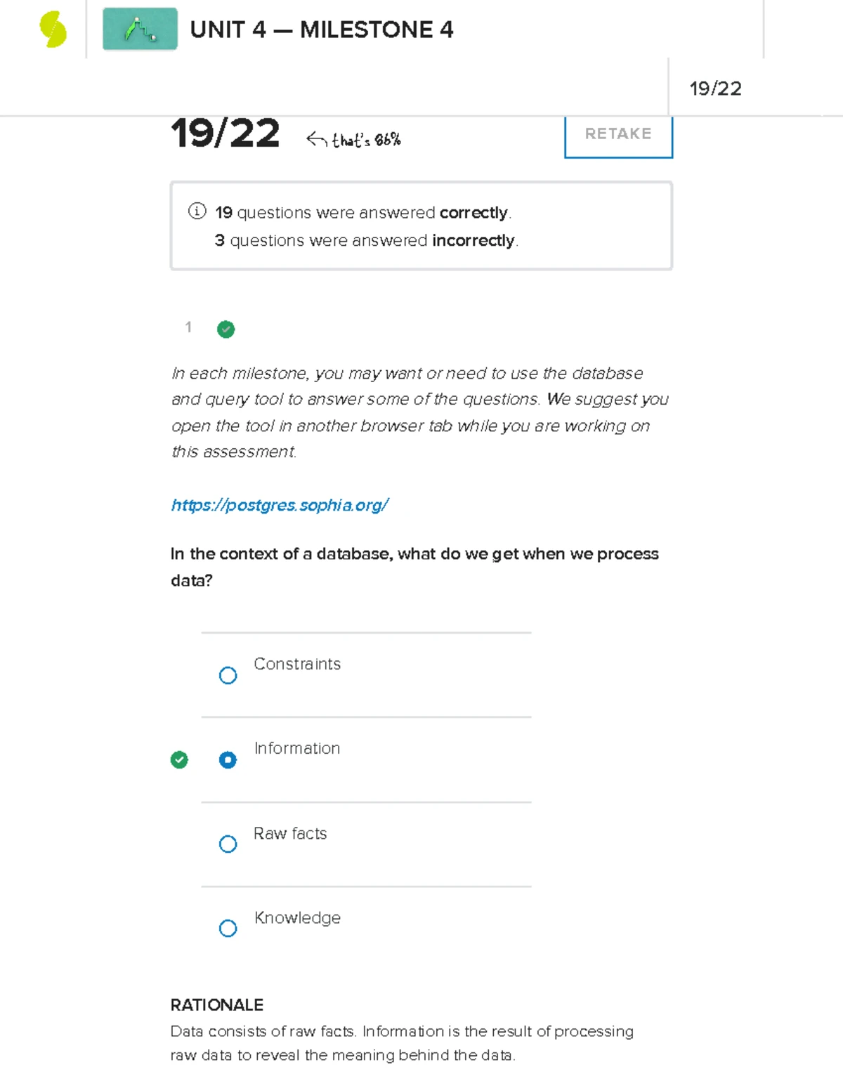 Introduction to Relational Database: Milestone 2 Analysis - Studocu