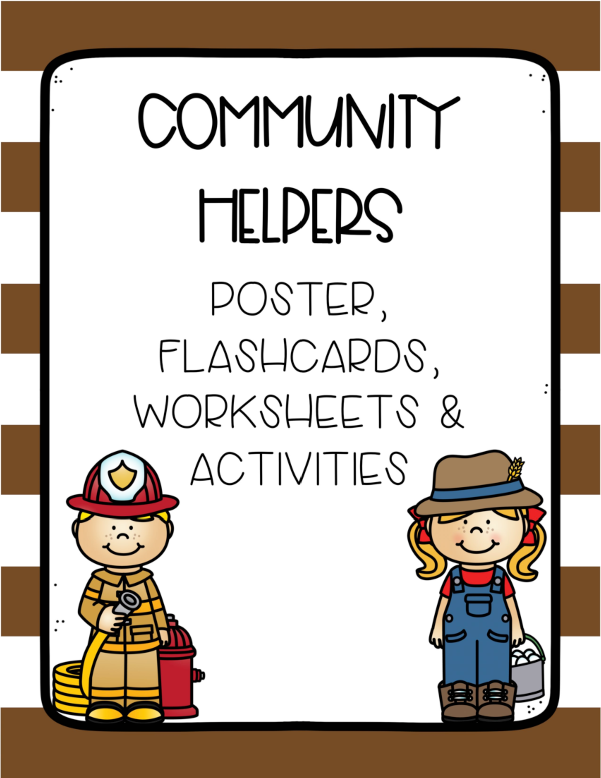 Elleslcommunity Helpers Poster Flashcards Worksheets-2 - COMMUNITY ...