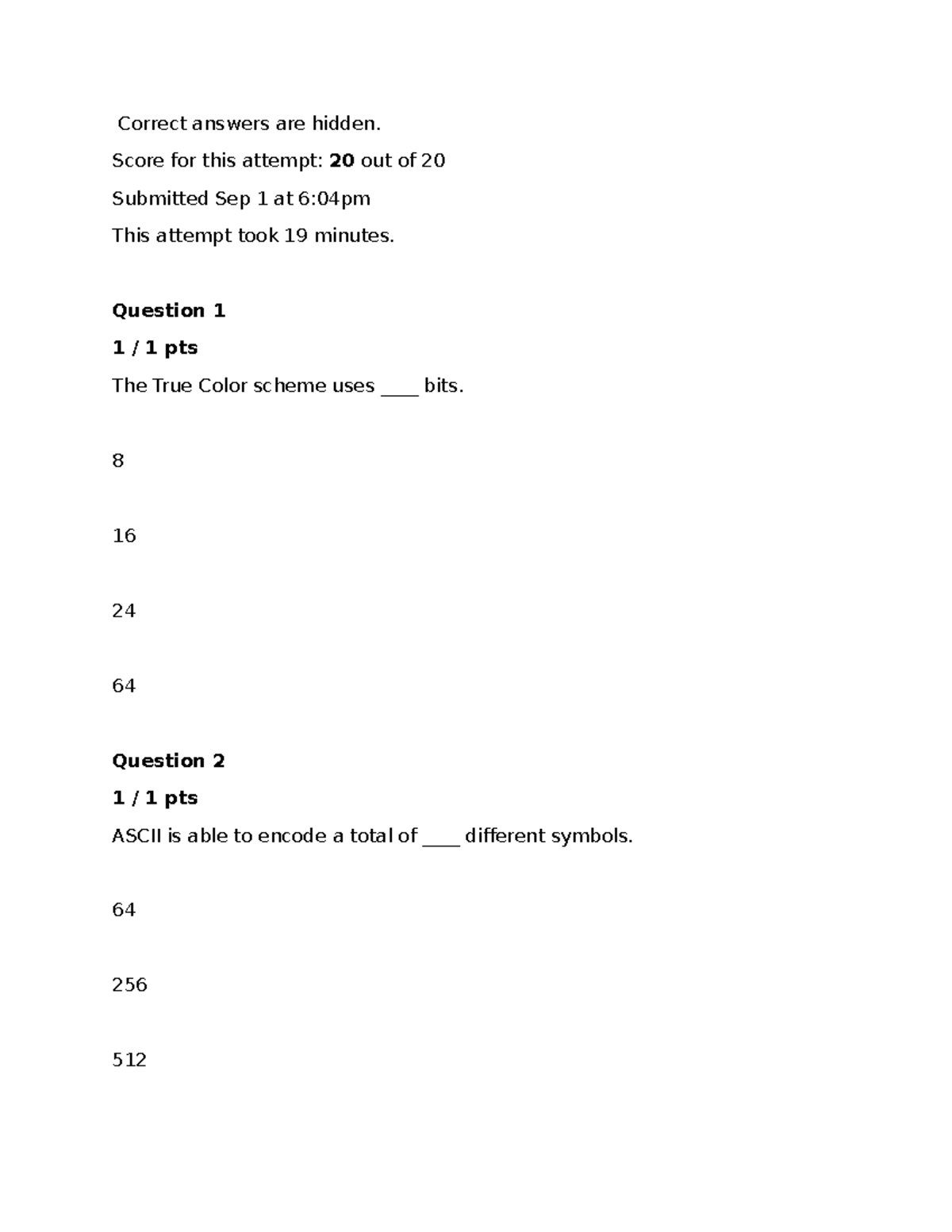 Quiz Computer Organization and Number Systems and Logic Gates - Correct ...