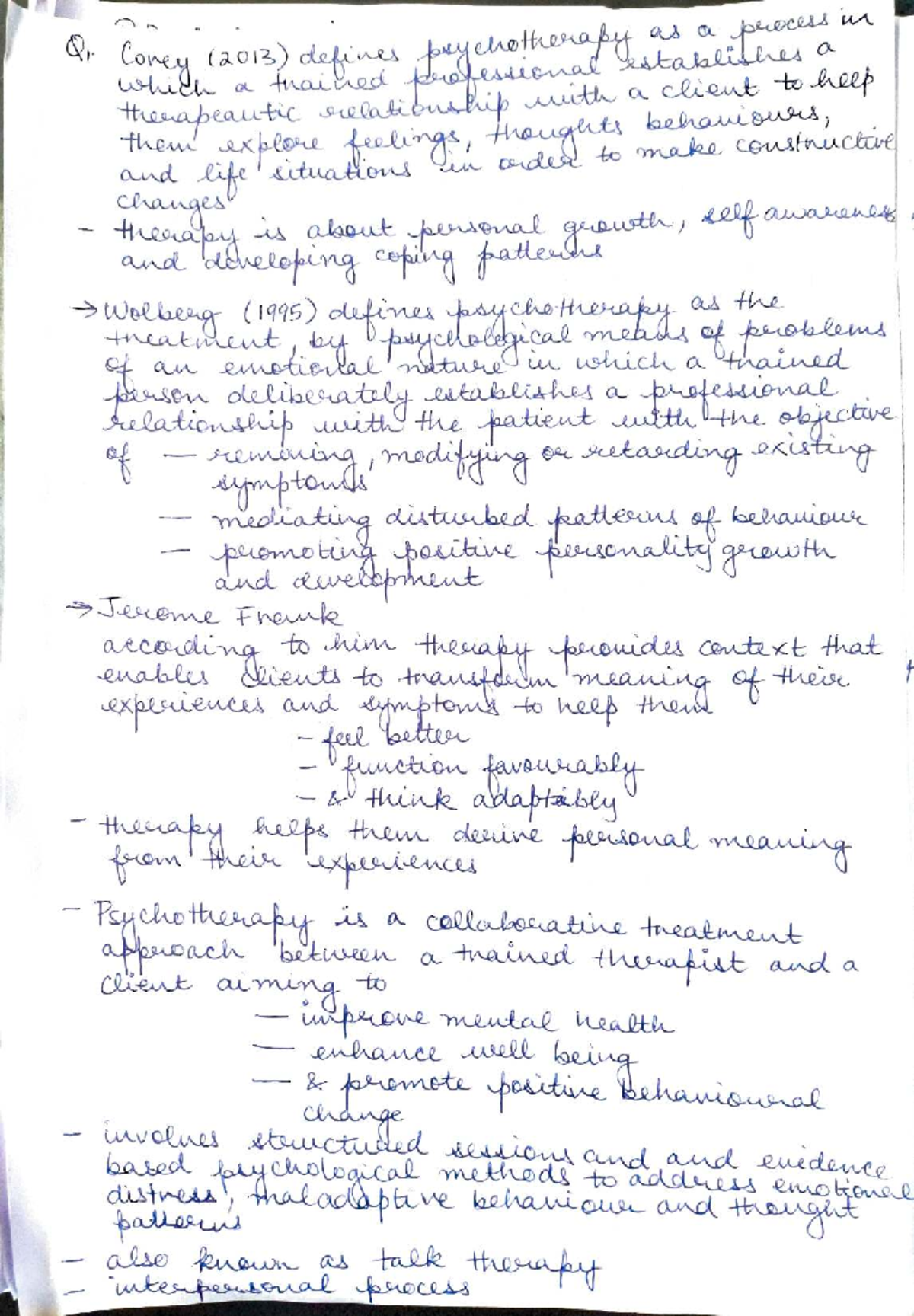 Psychotherapy Basics: Understanding Therapeutic Processes and Variables ...