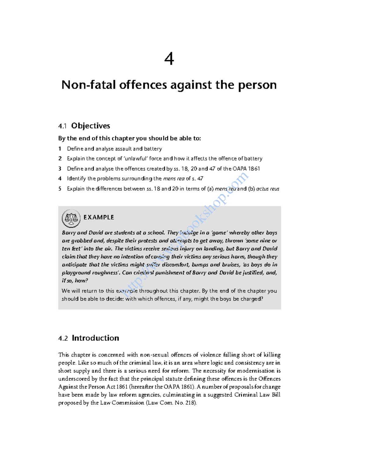 Lecture Notes on Battery (Law 1358220466) - Studocu