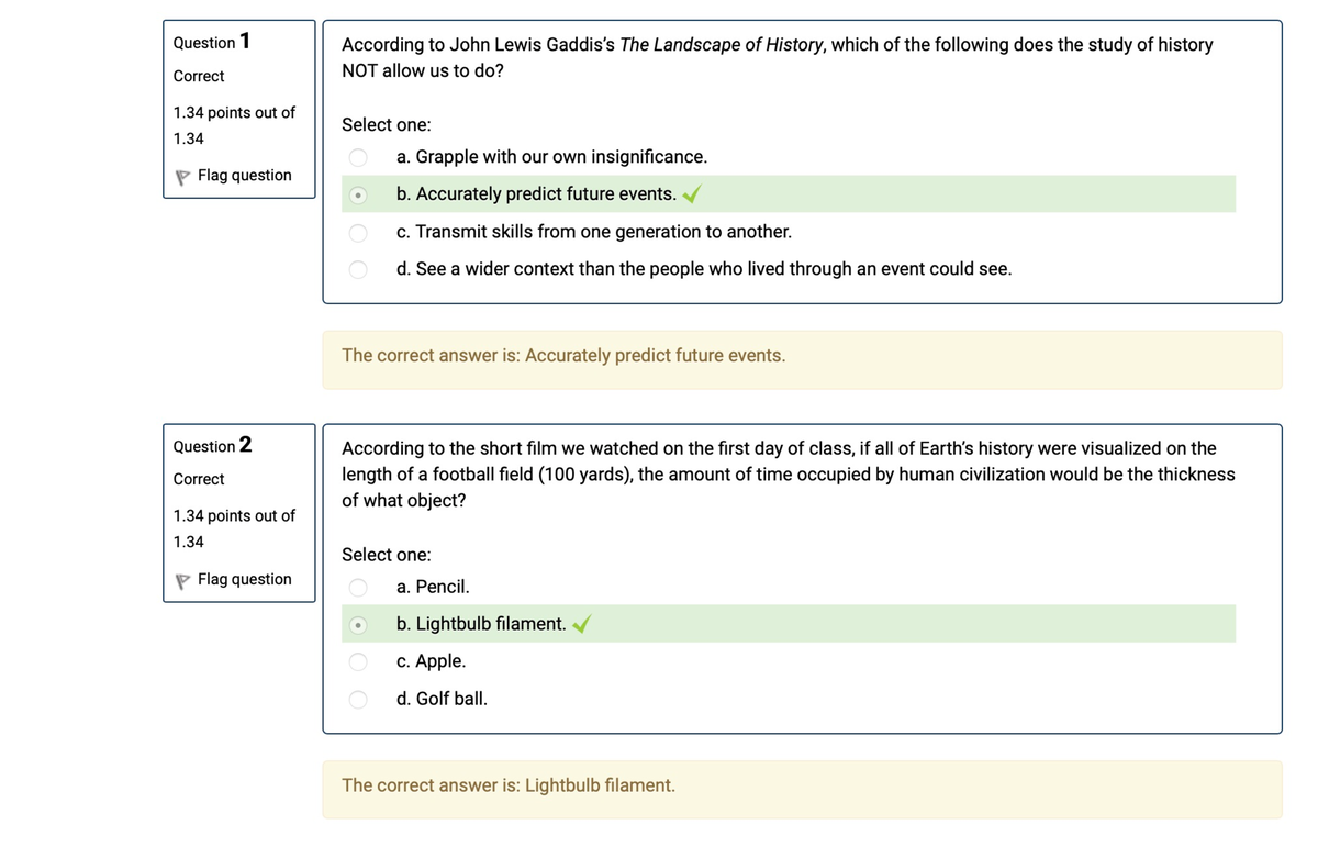 Midterm Answer Key Practice for History 101 - Studocu