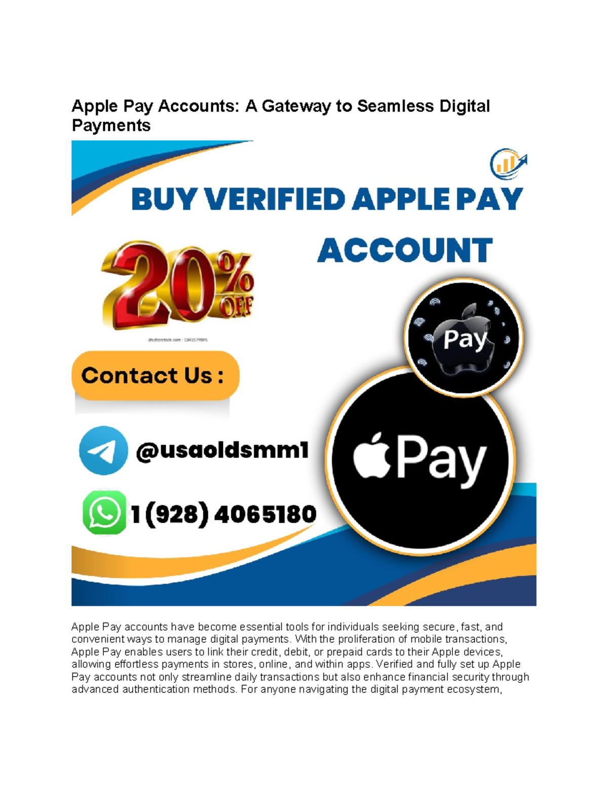 Apple Pay Accounts: Essential Guide to Secure Digital Payments - Studocu
