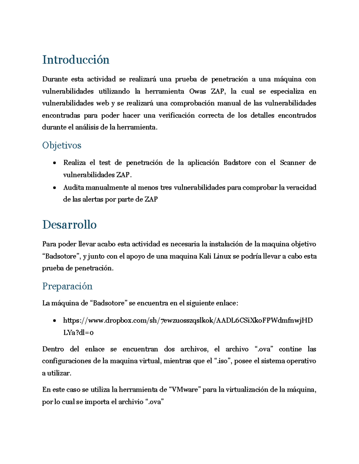 Prueba de Penetración a la Web BadStore con Owas ZAP - Tutoría - Studocu