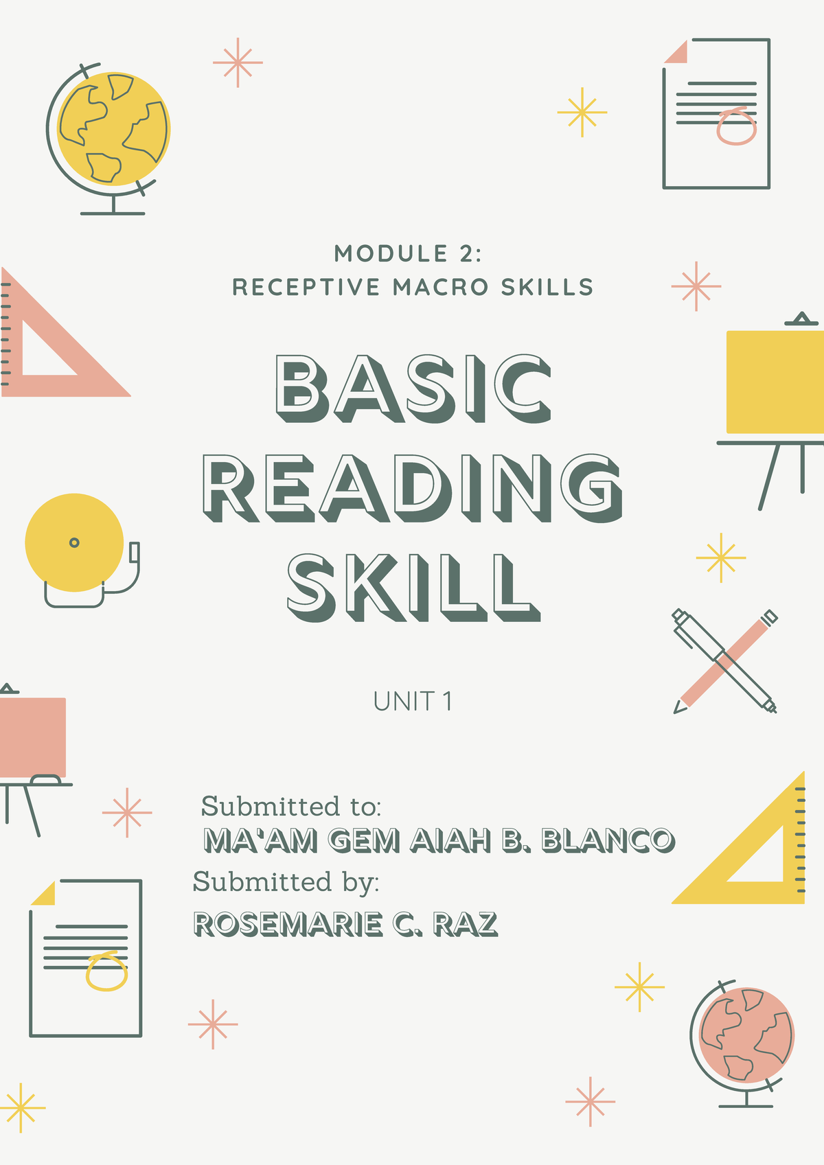 M2 Unit 1 - Essential Skills for Basic Reading Comprehension - Studocu