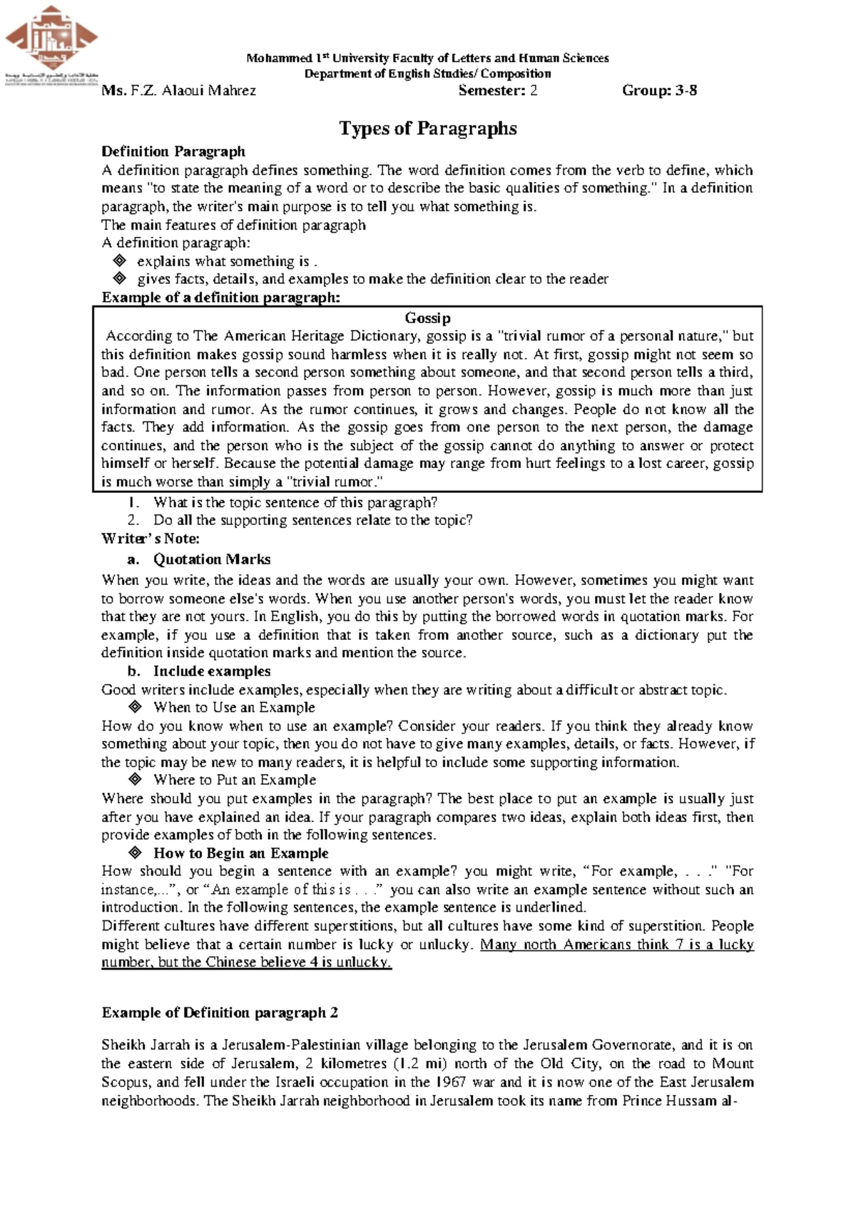 Examples of narrative paragraphs - Narrative paragraphs Narration: A ...